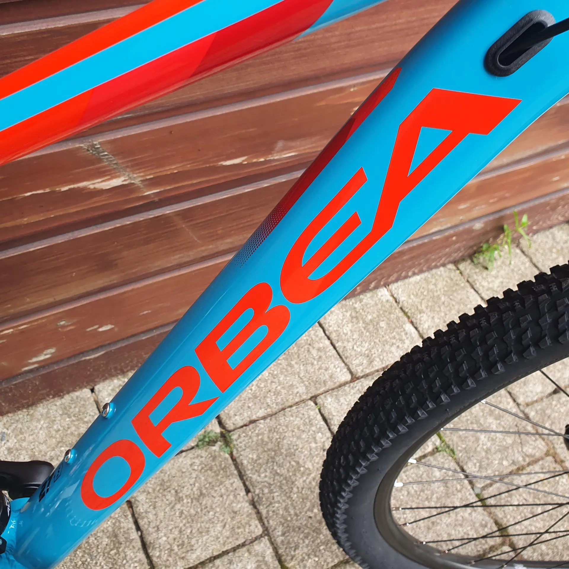 2021 Orbea MX 50 27.5 Hardtail MTB in Blue-Red Small