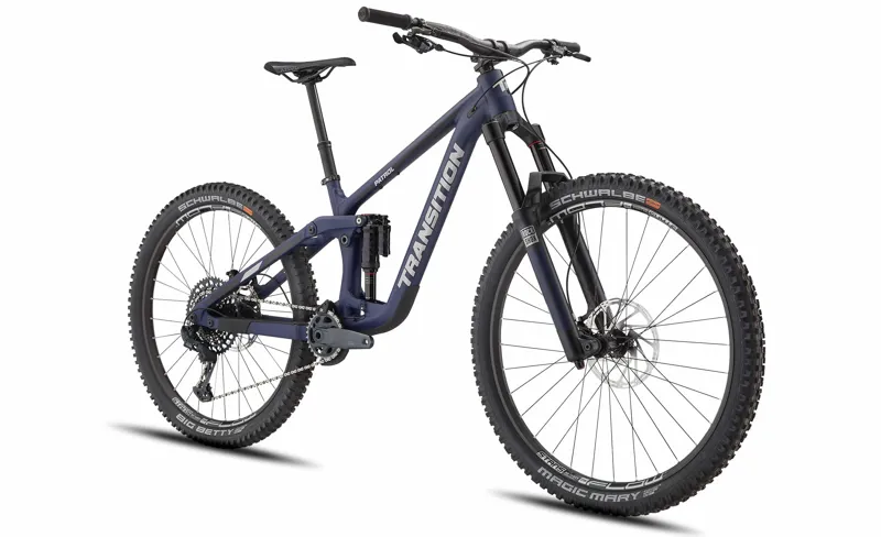 2021 Transition Patrol Alloy XT Full Suspension Mountain Bike in Blue