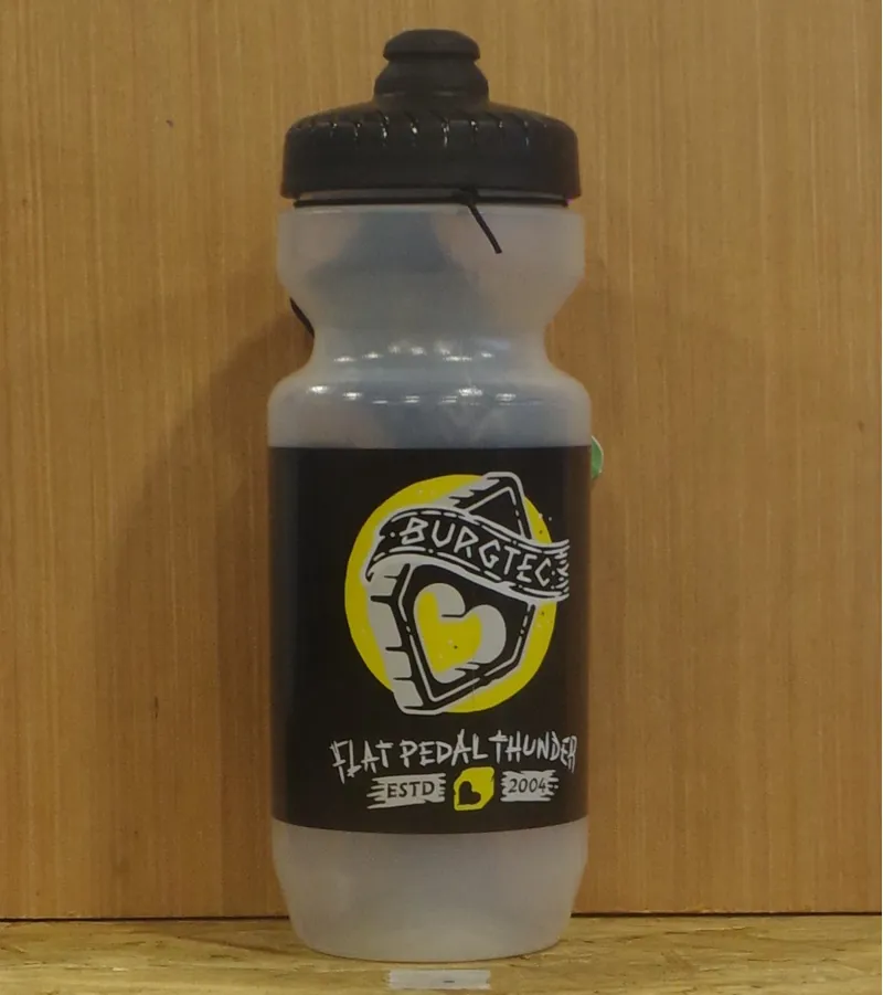 Burgtec Guzzle Water Bottle in Flat Pedal Thunder