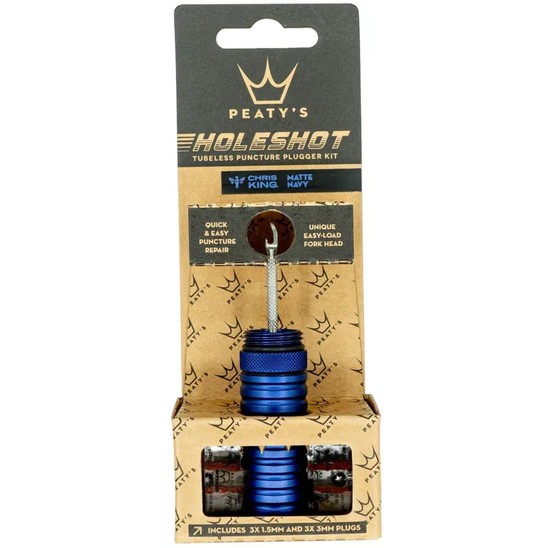Peaty's Holeshot Tubeless Puncture Plugger Kit in Navy